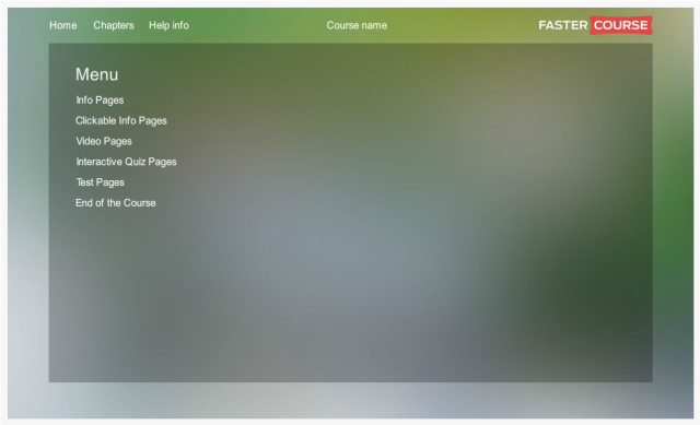 Storyline Template Guide E-learning templates-FasterCourse