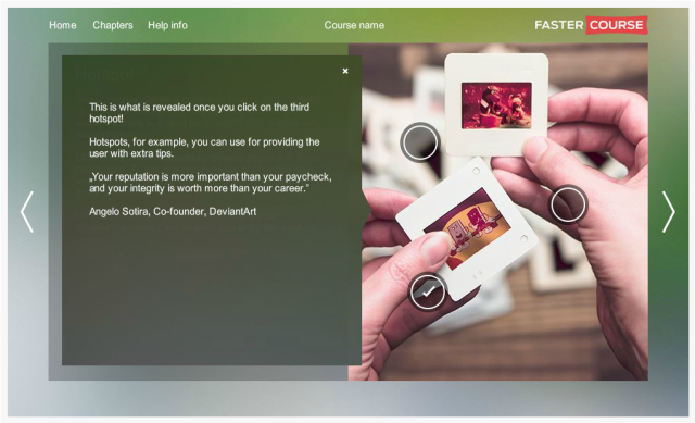 Storyline Template Guide E-learning templates-FasterCourse
