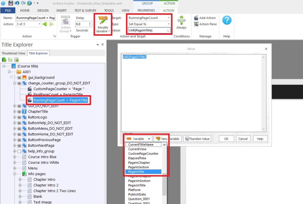 How to create a custom page counter in Lectora? - FasterCourse
