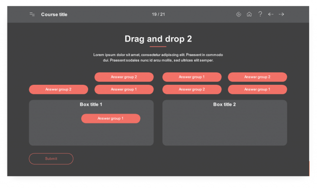 Most popular quiz and test templates in e-learning - FasterCourse