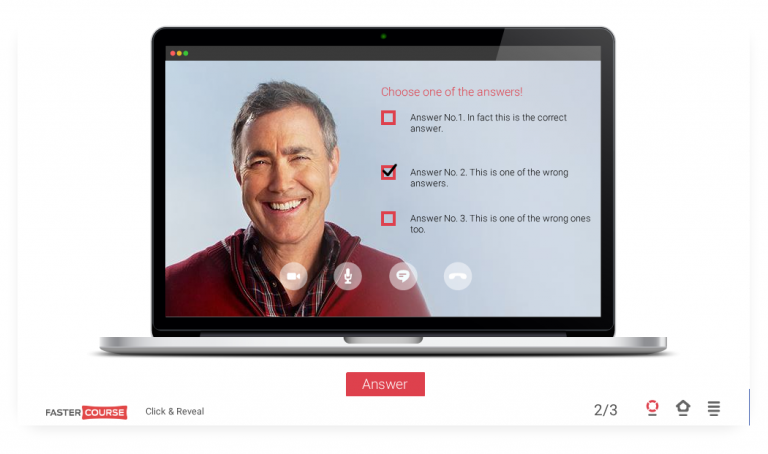 Most popular quiz and test templates in e-learning - FasterCourse