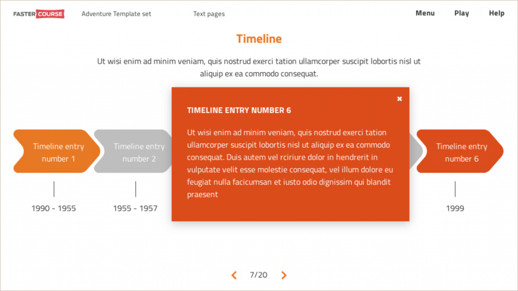 Click and reveal Storyline templates - various elearning layouts Click and reveal Storyline templates - various elearning layouts