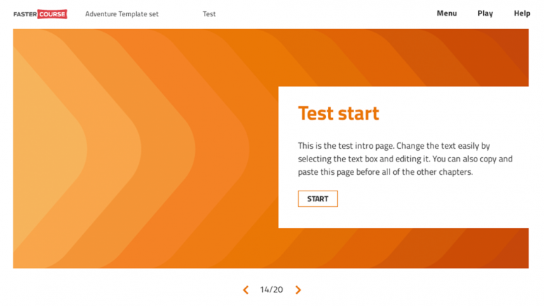 Practical elearning: E-learning Test Templates - FasterCourse