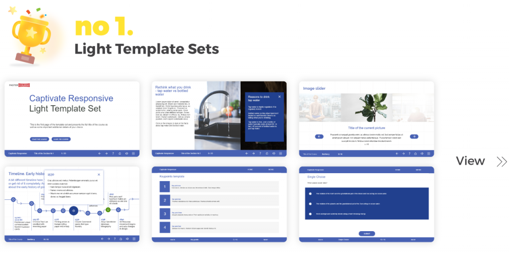 Top Elearning Templates in 2018 - FasterCourse Elearning Templates