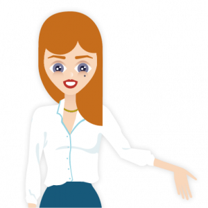 Illustrated Characters for Elearning Projects - Mary Office