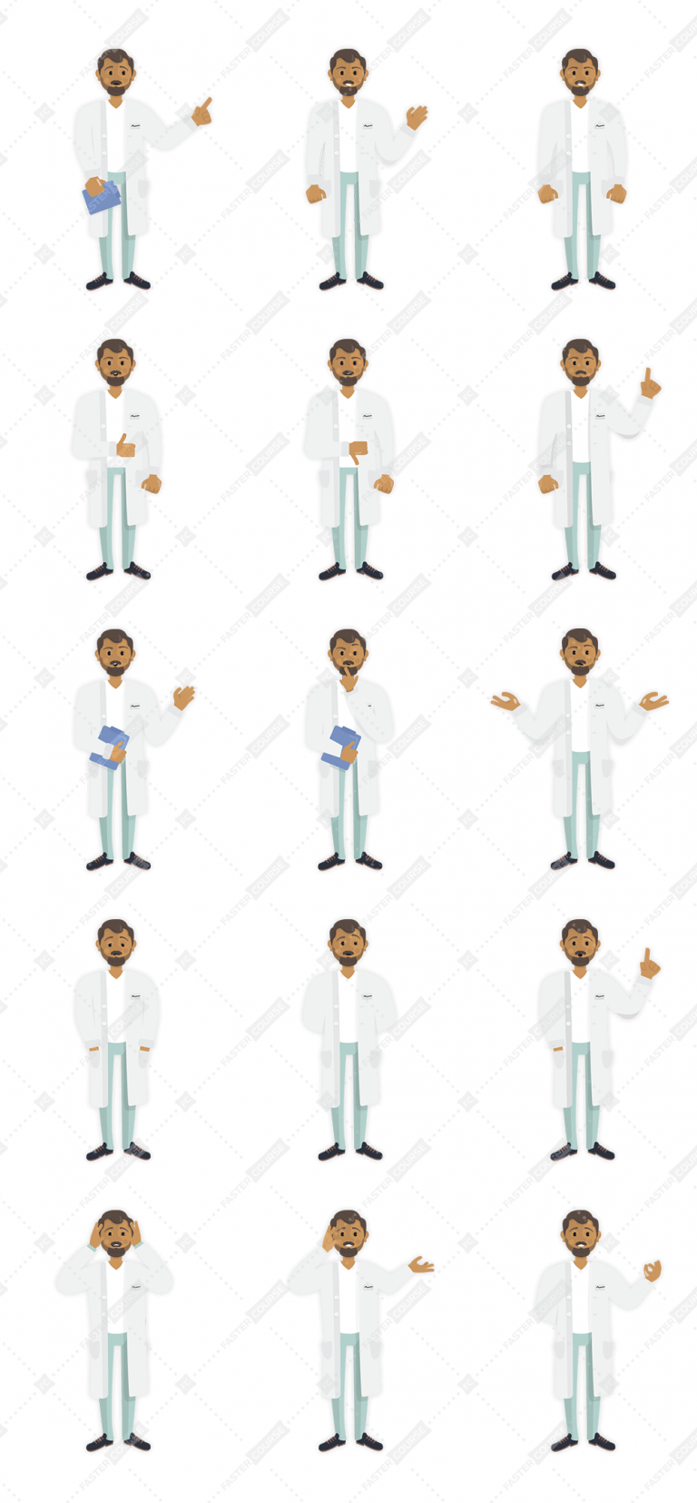 Illustrated Characters for Elearning Projects - Arthur Hospital
