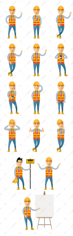 Illustrated Characters for Elearning Projects - Michael Construction