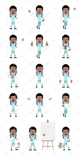 Illustrated Characters for Elearning Projects - Carlos Hospital