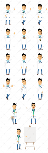 Illustrated Characters for Elearning Projects - Michael Hospital