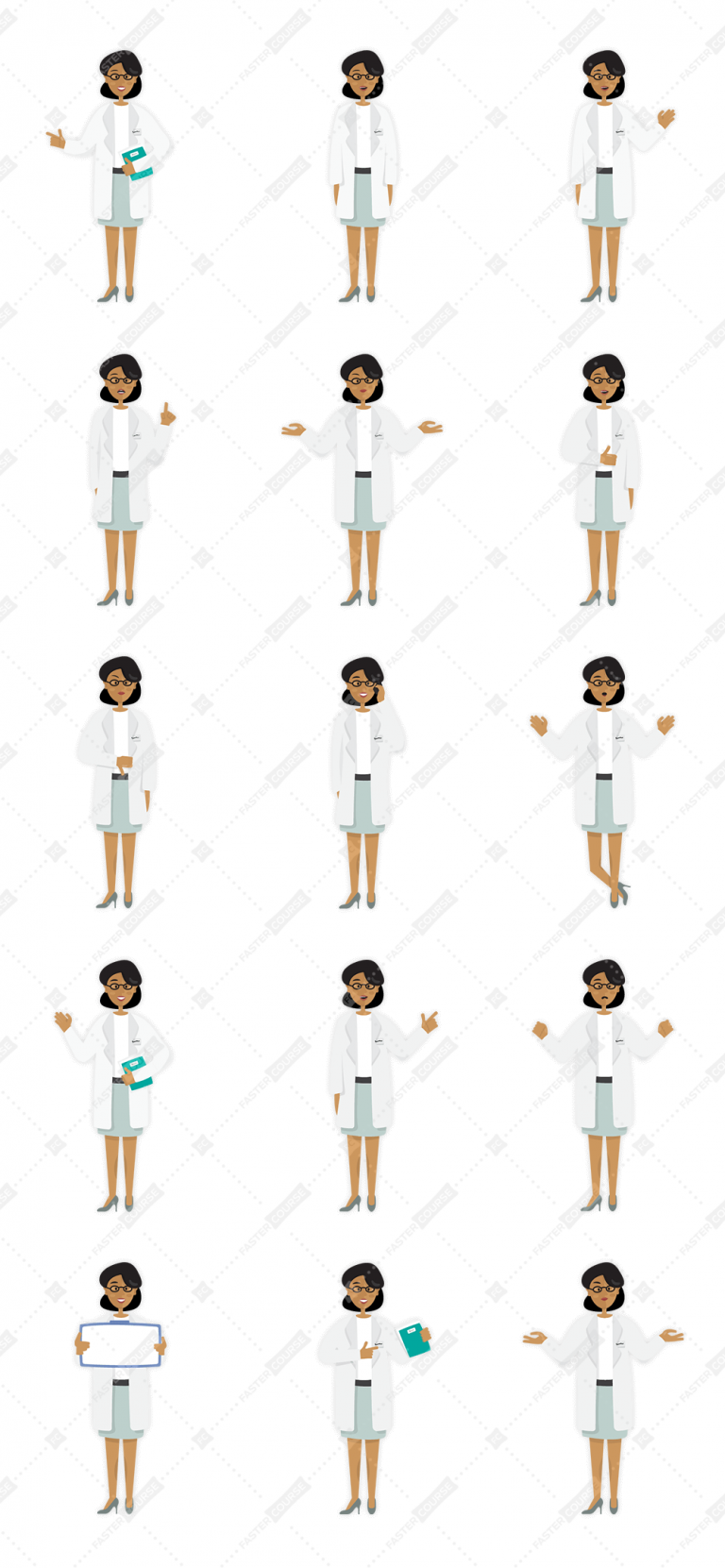 Illustrated Characters for Elearning Projects - Linda Hospital