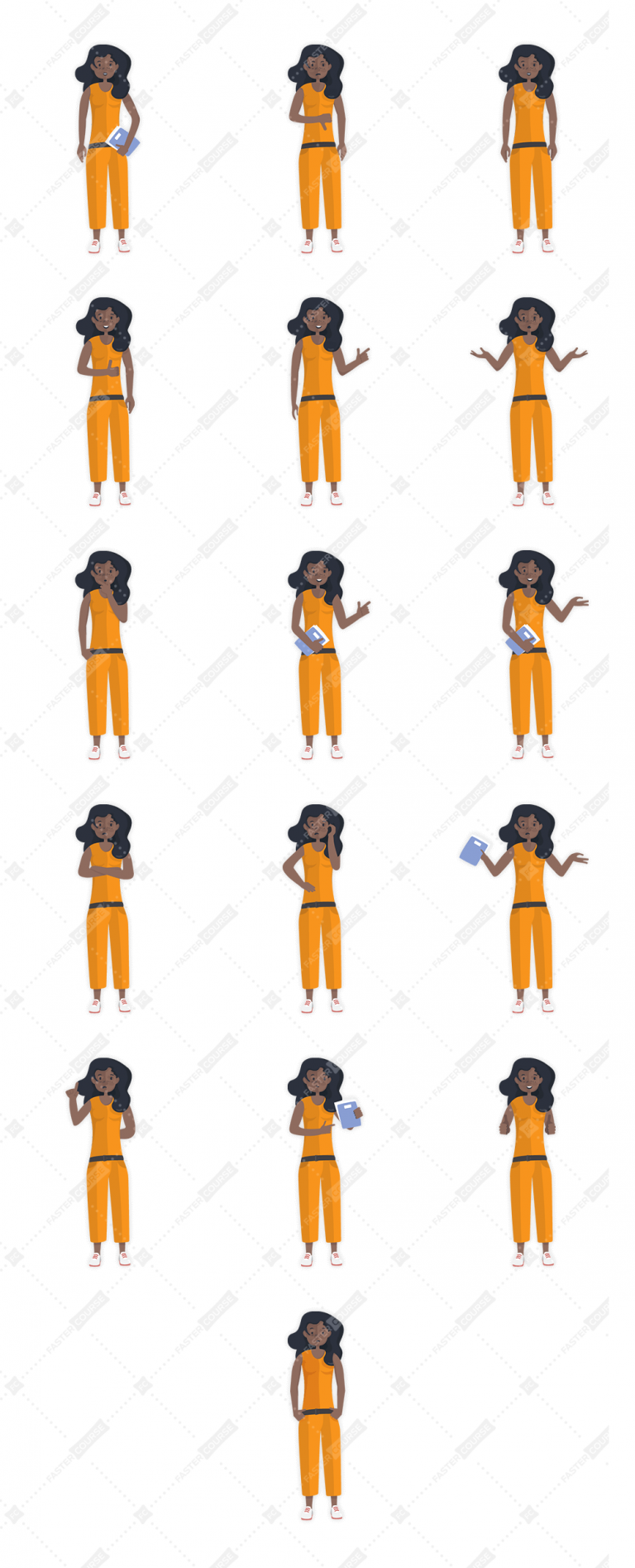 Illustrated Characters for Elearning Projects - Megie