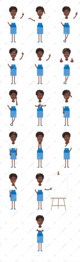 Illustrated Characters for Elearning Projects - Emma Office