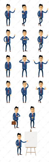 Illustrated Characters for Elearning Projects - Michael Office