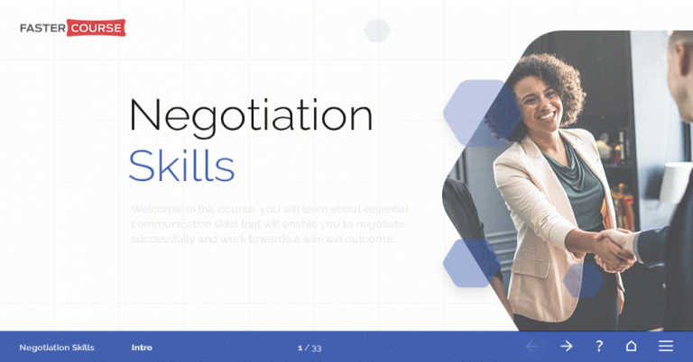 negotiation_skills_course_tw - E-learning Templates - FasterCourse