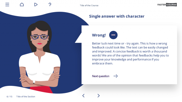 Colorful Elearning Template for Storyline and Captivate