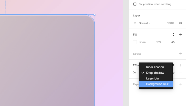 How to create glassmorphism effect in Figma - Fastercourse