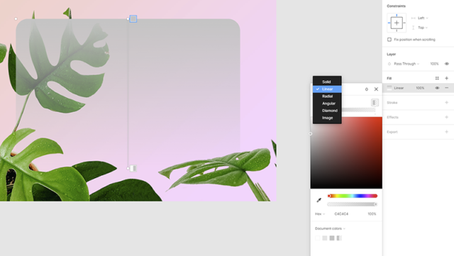 How to create glassmorphism effect in Figma - Fastercourse