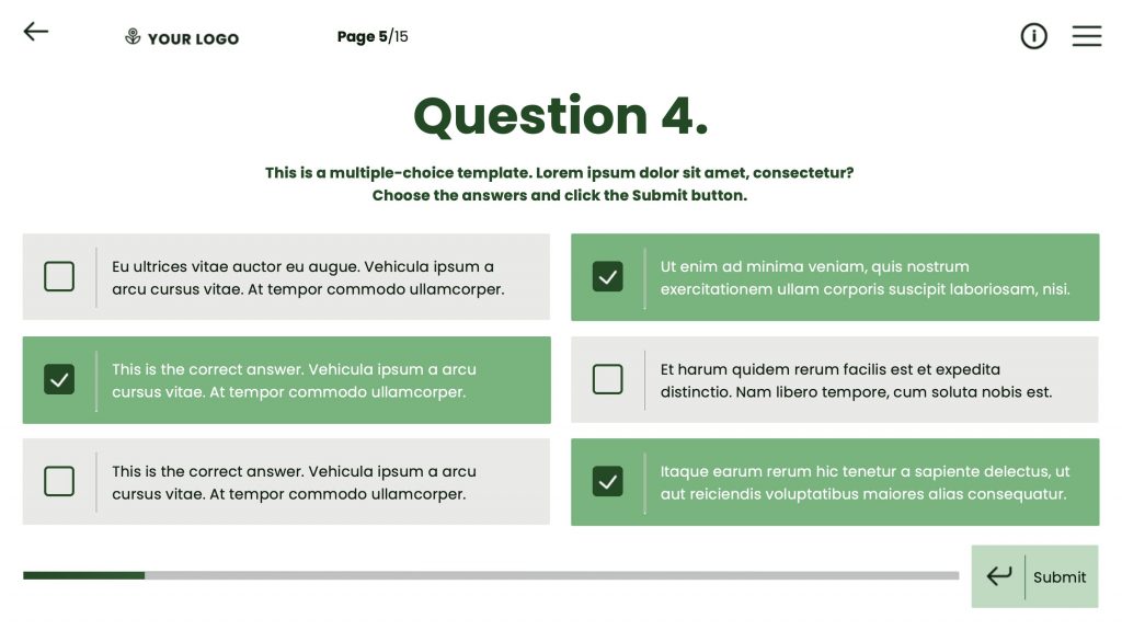 Countdown Test Template for Elearning - FasterCourse