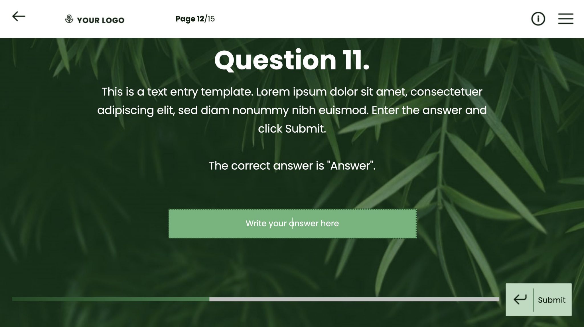 Countdown Test Template for Elearning - FasterCourse
