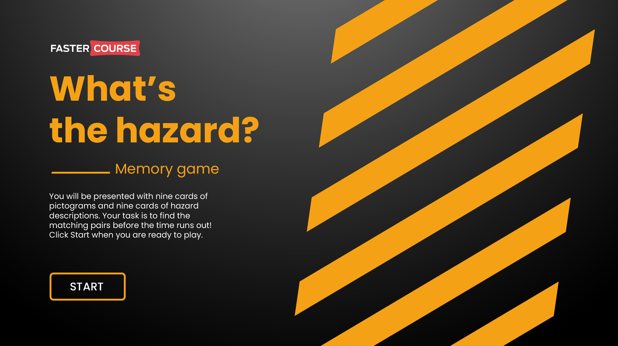 Flash Cards Memory Game template - What's the hazard? - E-learning ...