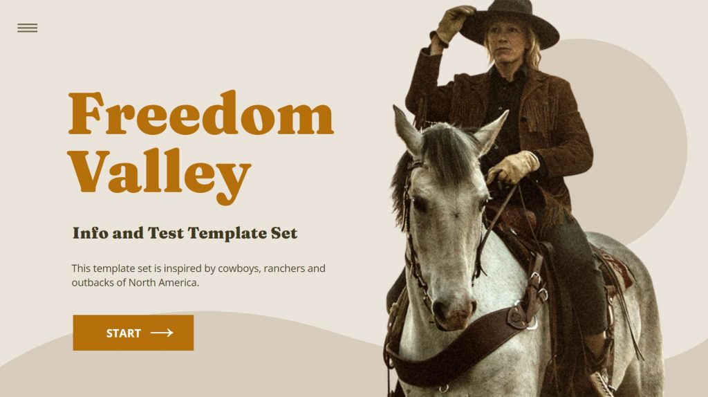 New templates - Freedom Valley - E-learning Templates - FasterCourse