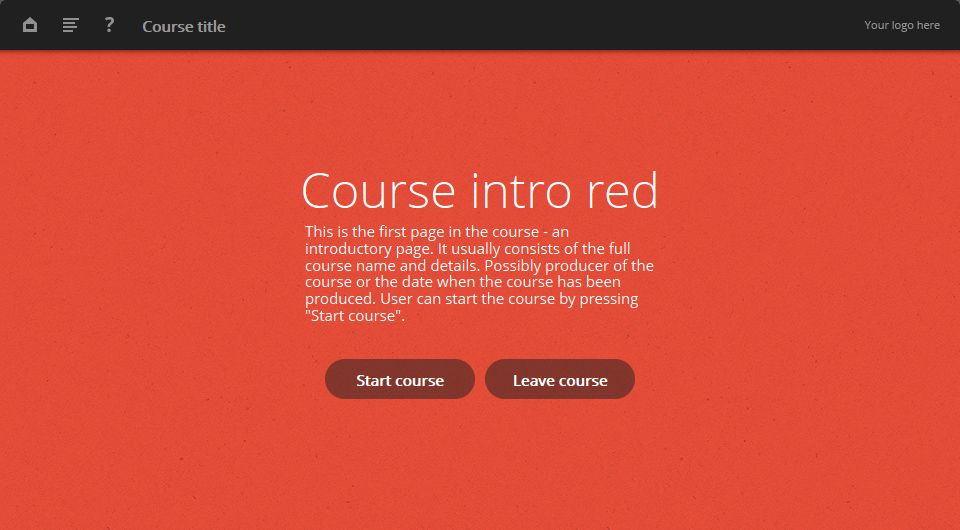 red_1 - E-learning Templates - FasterCourse