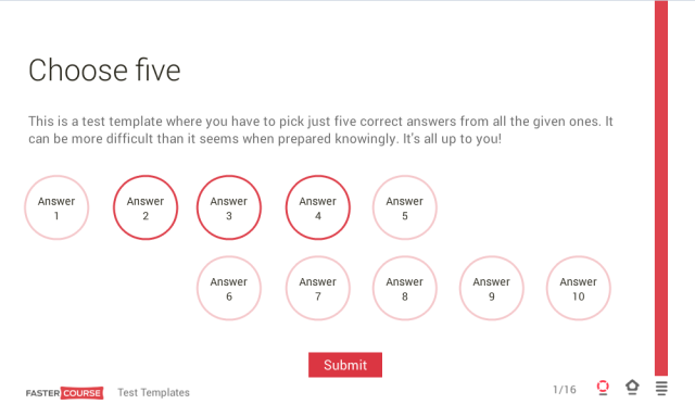 5of10 - E-learning Templates - FasterCourse