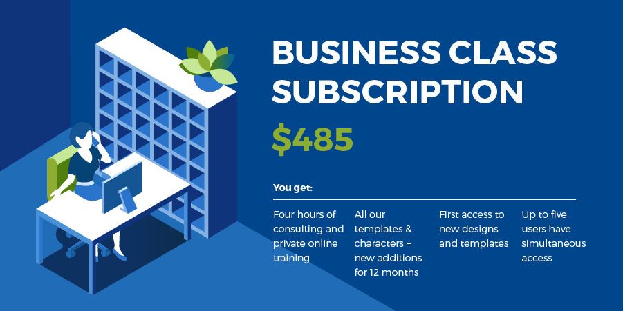 Business Class Subscription - E-learning Templates - FasterCourse