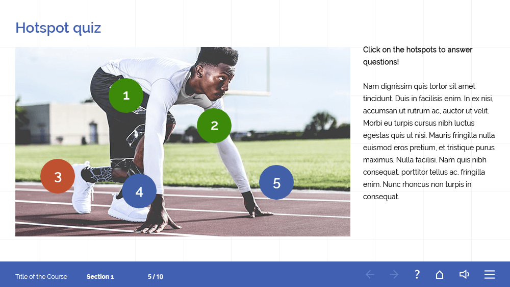 Adobe Captivate Templates Light Quiz contains 9 Templates E 