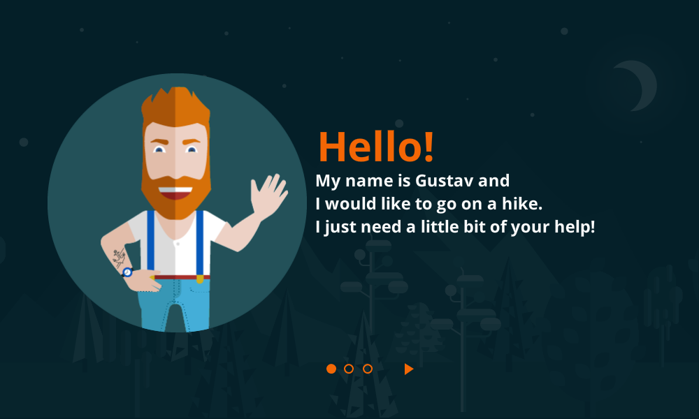 Articulate Storyline Game Template Gustav s Trip contains 4 