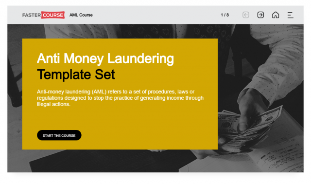 Captivate Responsive Templates Anti Money Laundering FasterCourse