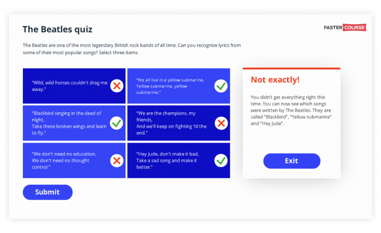 Free Articulate Storyline Elearning Template - FasterCourse