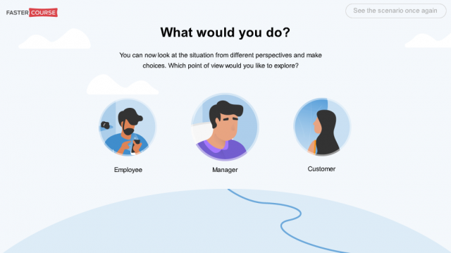 Free Storyline 360 Template - Scenario With Multiple Points of View