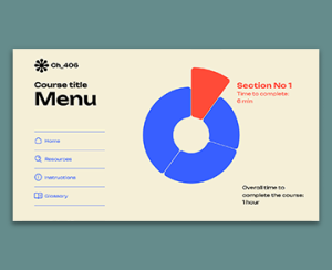 FasterCourse_Monochromatic_grid_Radial-menu - E-learning Templates ...